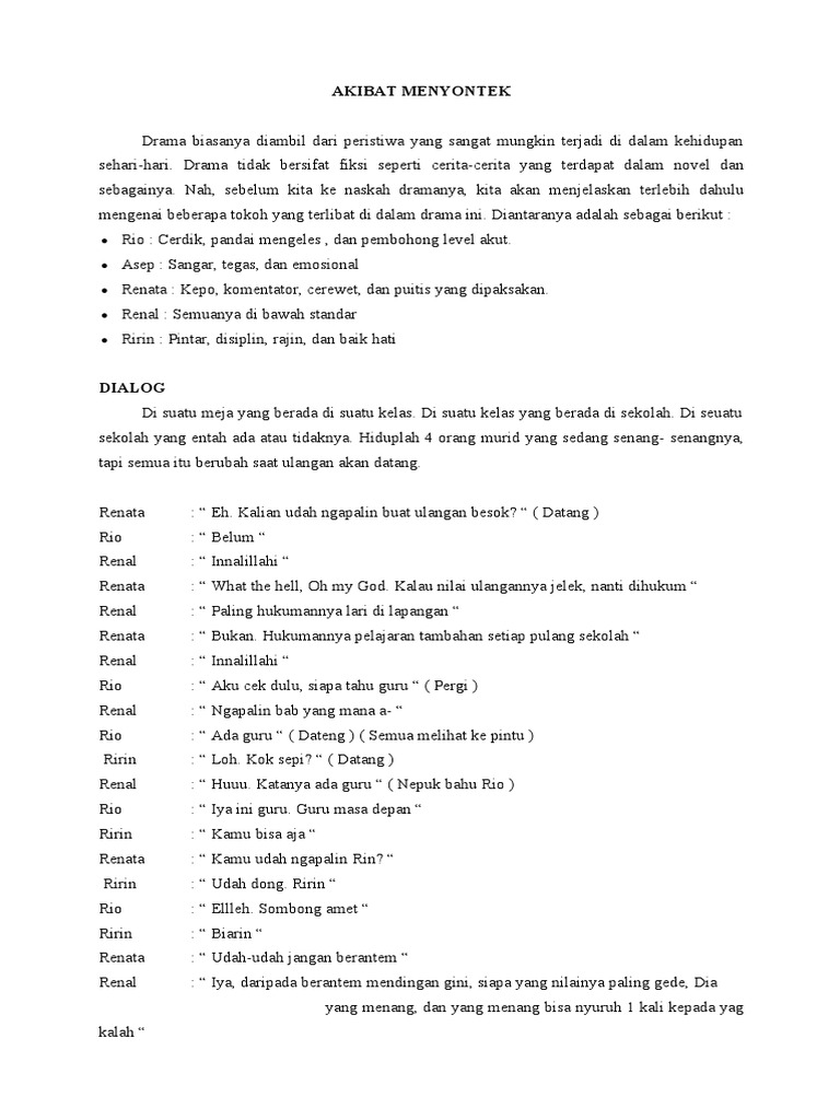 Akibat Menyontek dalam Ujian | PDF