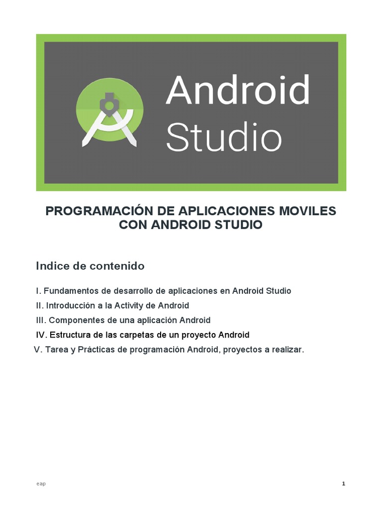 Tarea y Practicas de Programación Android Studio | PDF | Android (sistema operativo) | Archivo ...