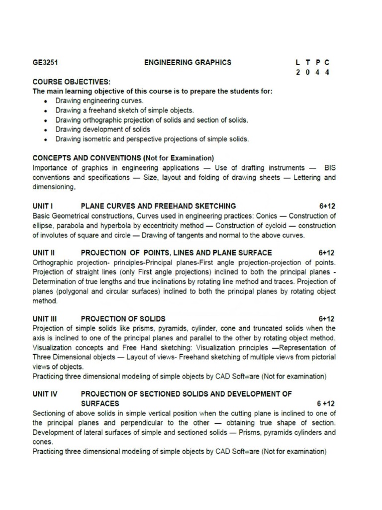 EG Syllabus | PDF