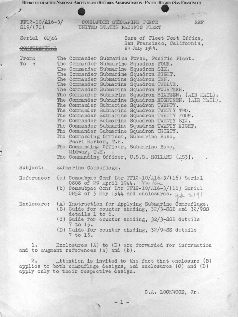 Submarine Camouflage of WW II | PDF
