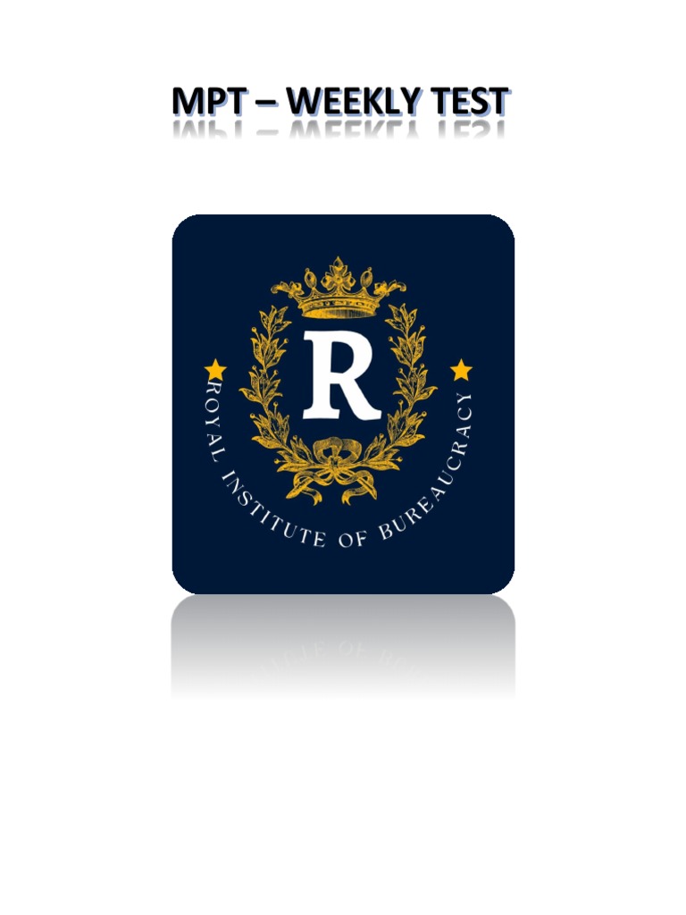 MPT Weekly Test Overview | PDF