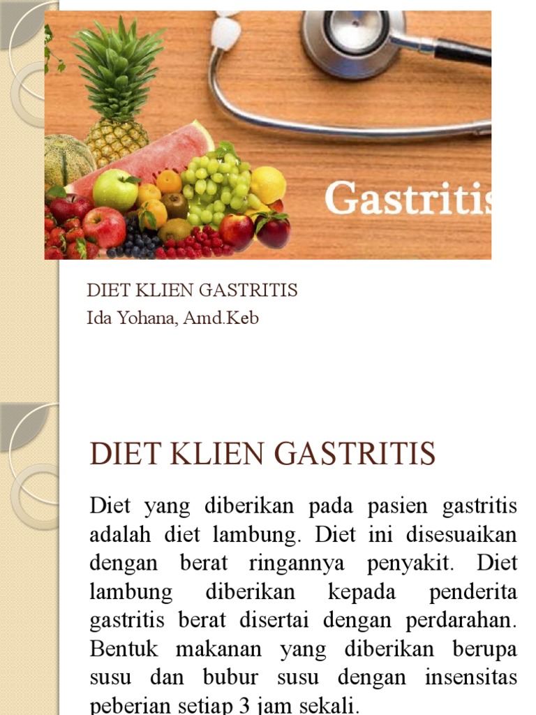 Diet Klien Gastritis | PDF