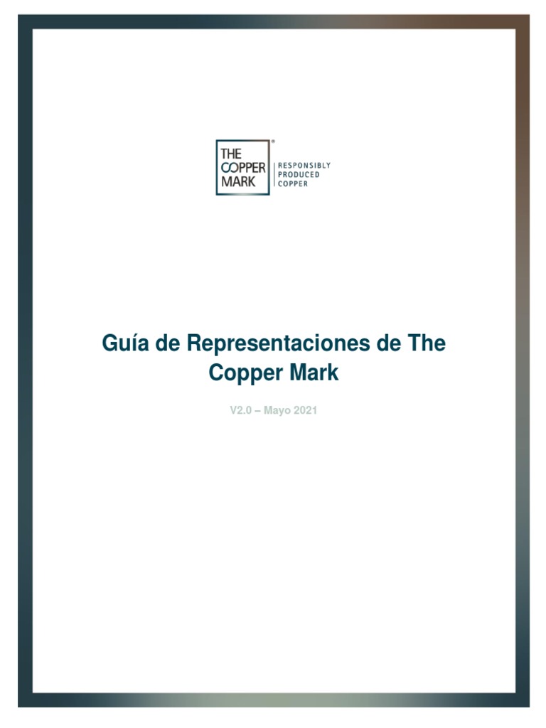 ES - The Copper Mark Claims Guide - Final - 20may2021 | PDF | Minería ...