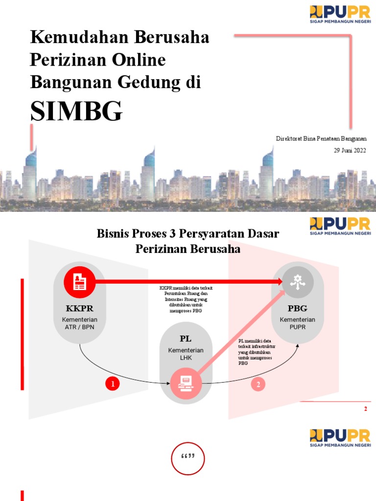 Proses Penerbitan PBG dan SLF SIMBG | PDF