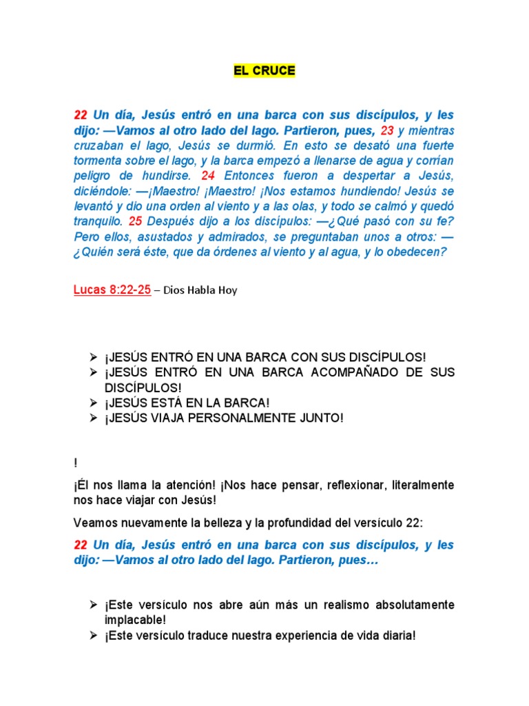 El viaje con Jesús: cuando la tormenta azota la barca | PDF | Jesús | Fe