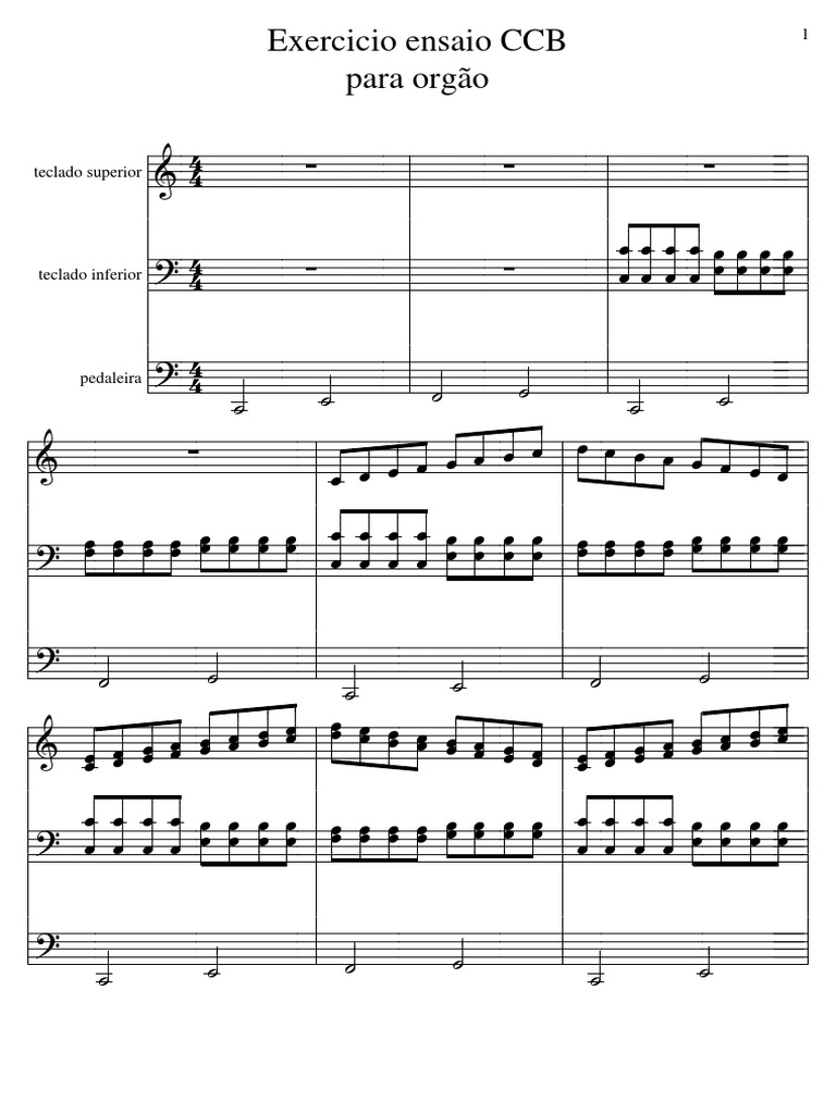 Escala Harmonizada Órgão | PDF