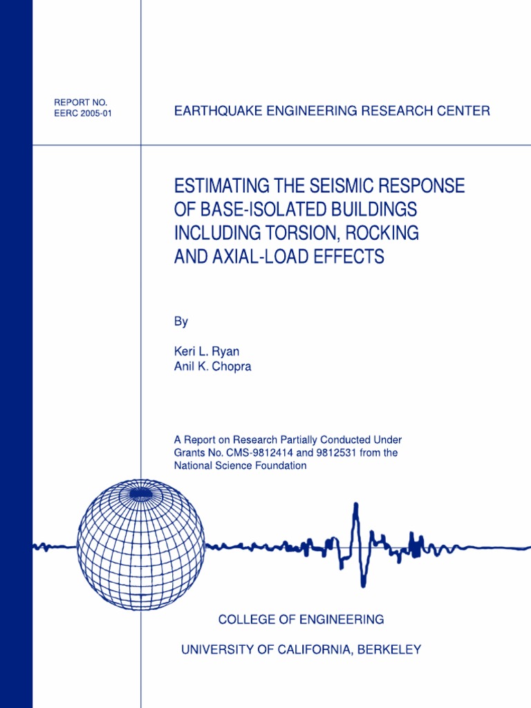 Eerc 05 01 | PDF | Earthquake Engineering | Bearing (Mechanical)