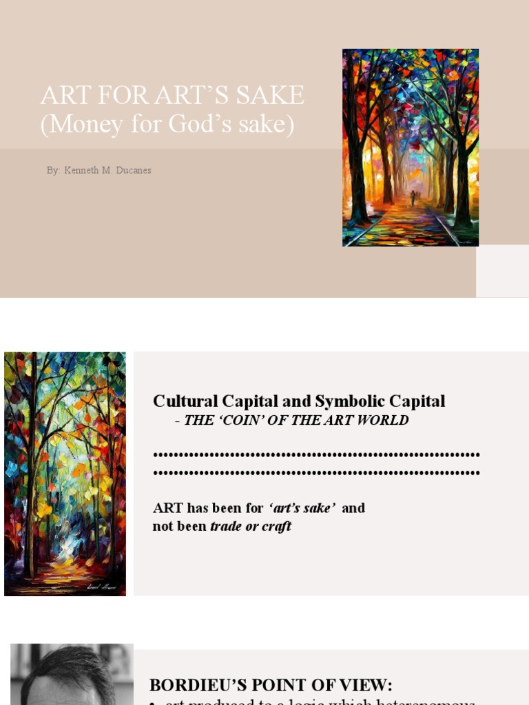 Art For Art's Sake - (Money For God's Sake) | PDF