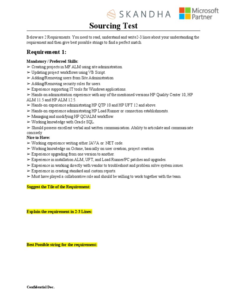 Sourcing Test: Requirement 1 | PDF | Spring Framework | Software ...