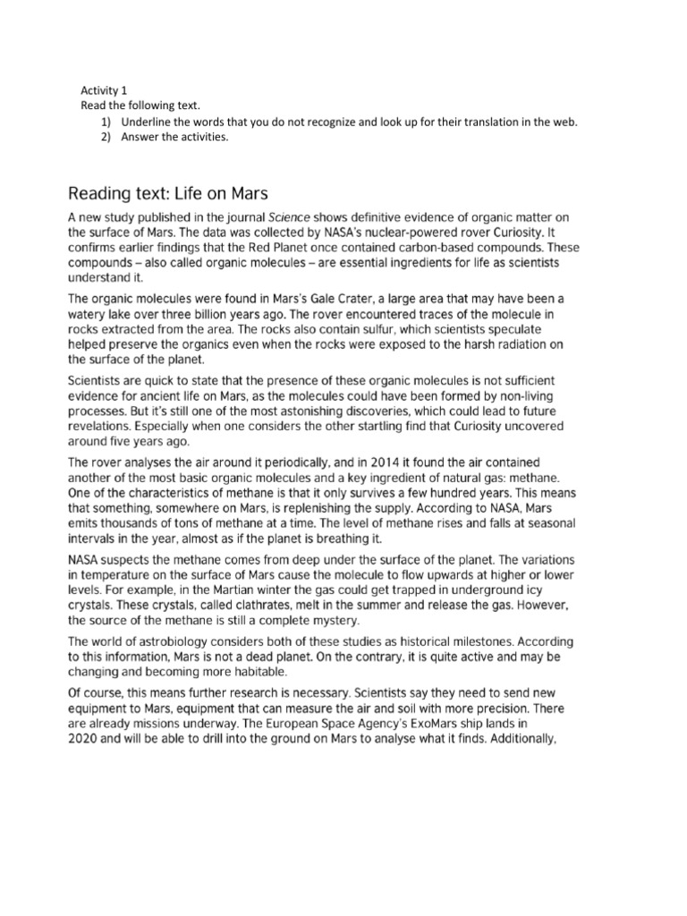 Life On Mars | PDF