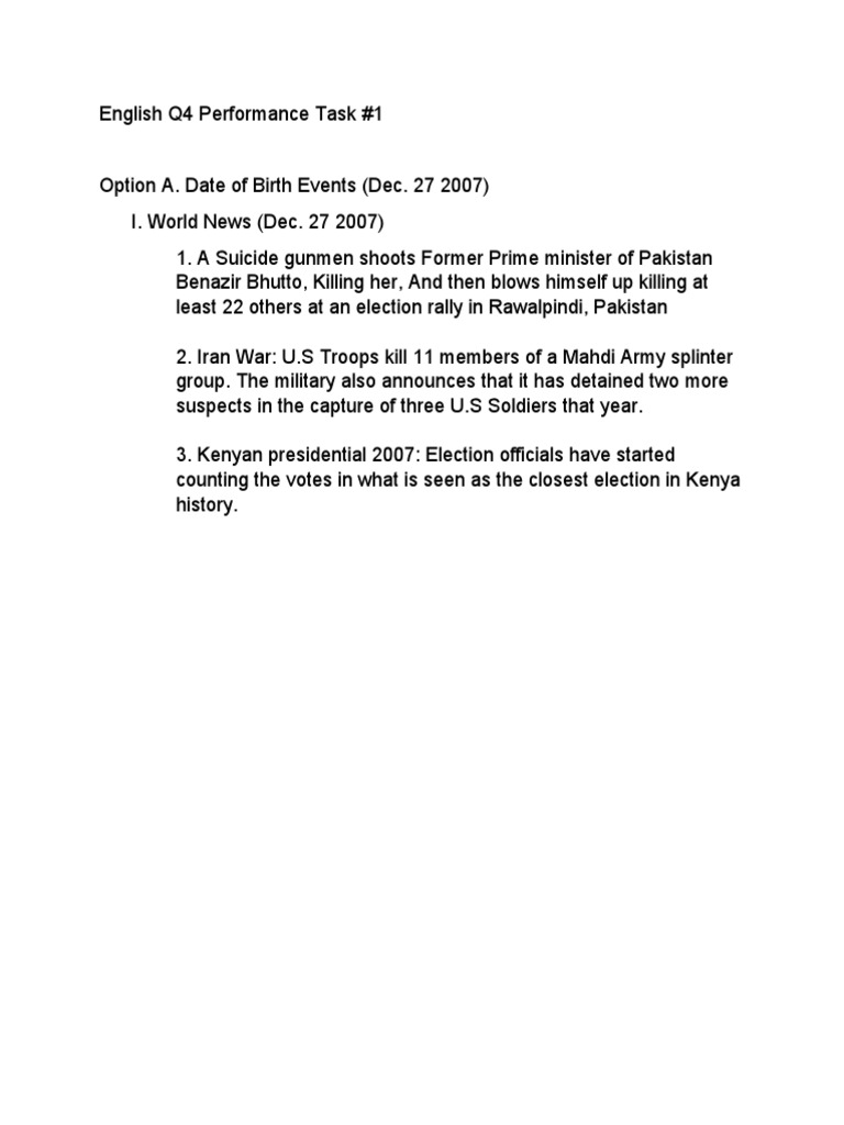 English Q4 Performance Task | PDF