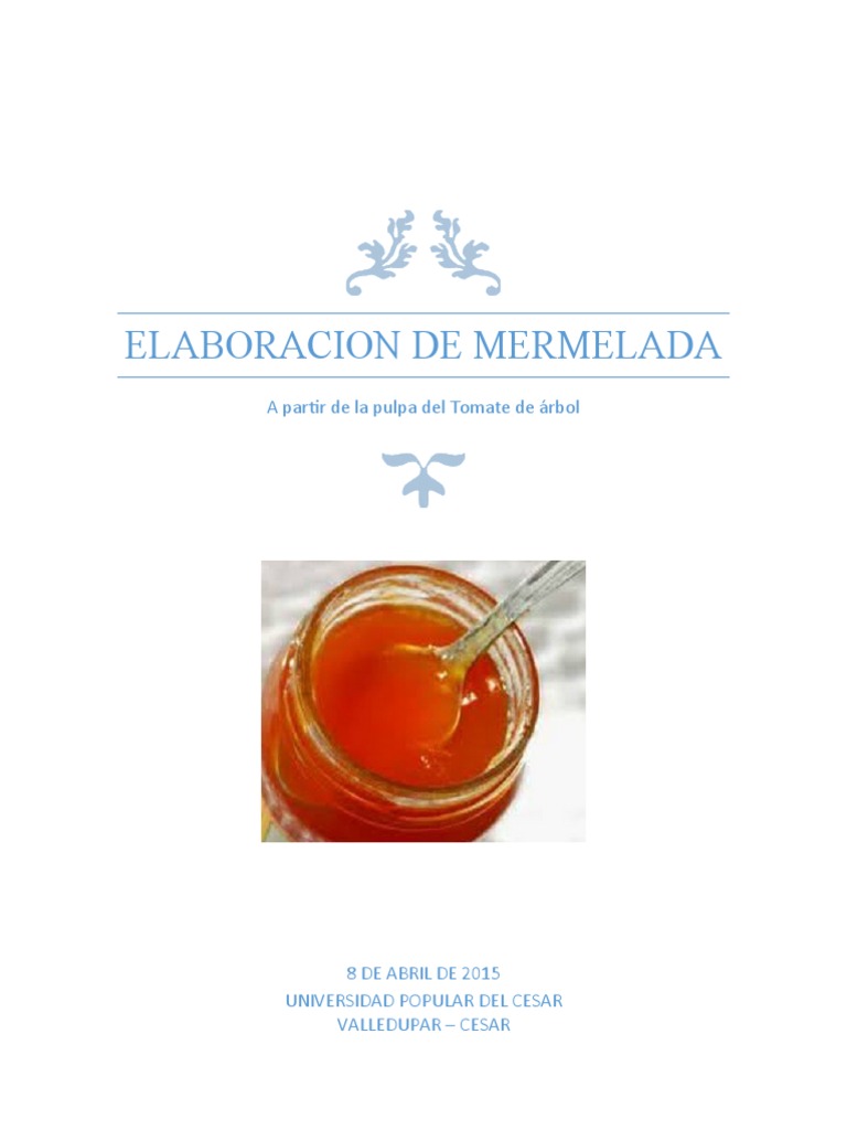 Elaboracion de Mermelada | PDF | Cocinando | Agua