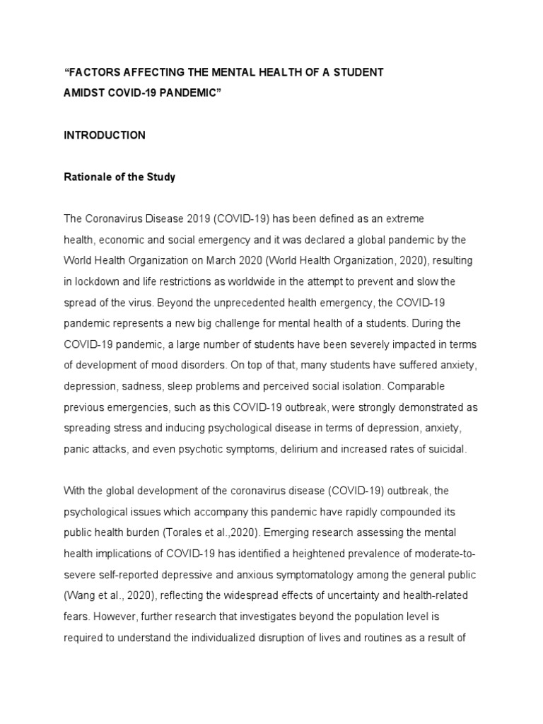 Understanding the Mental Health Impacts of Social Isolation and ...