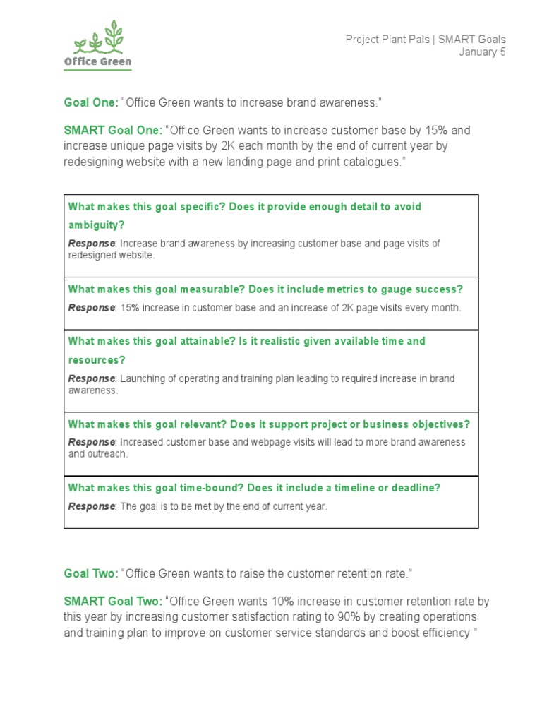 Activity Template - SMART Goals | PDF | Goal | Business Economics