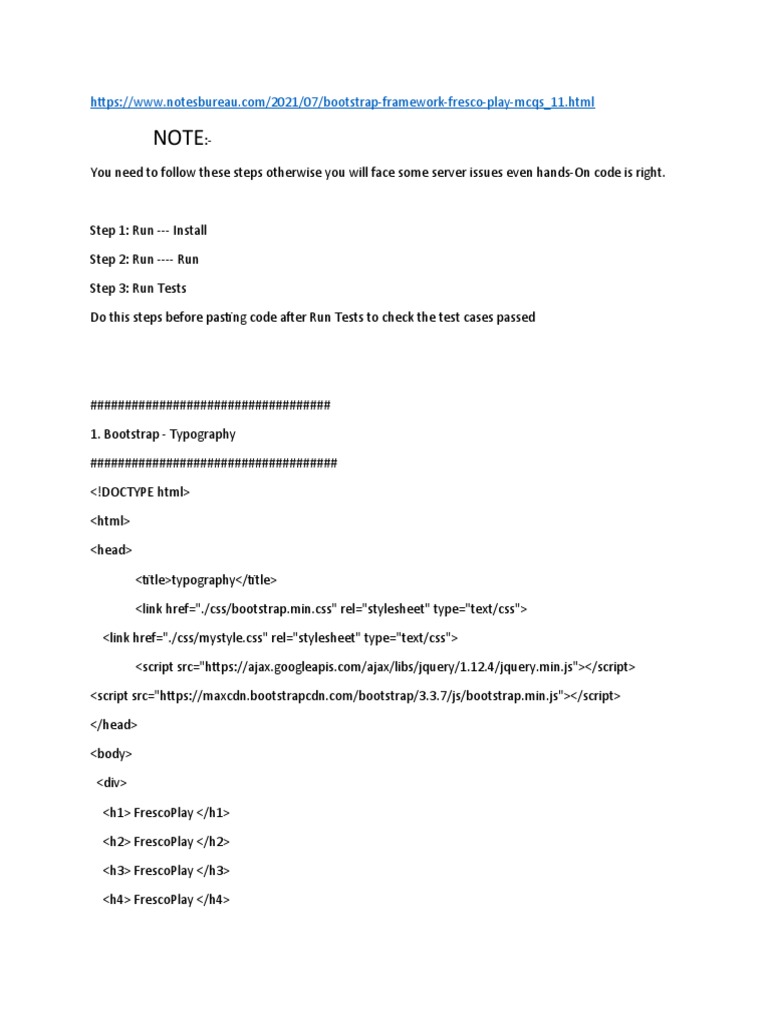 Bootstrap Hands - On | PDF | Computing | System Software