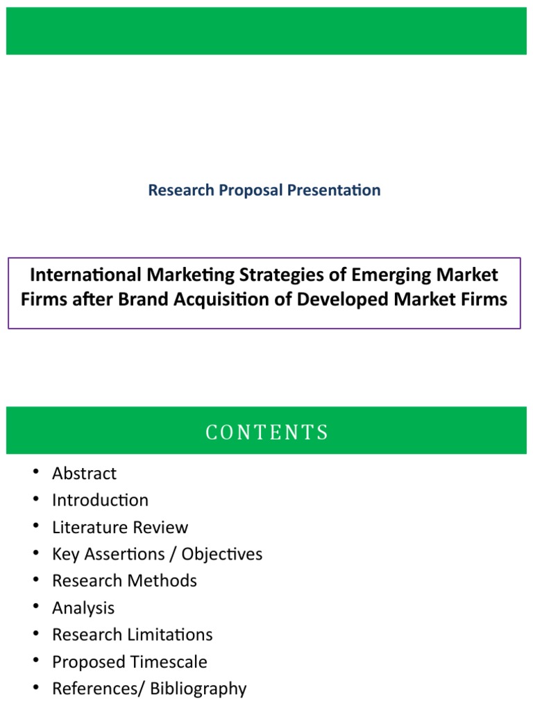 Research Proposal 1 | PDF | Market (Economics) | Marketing
