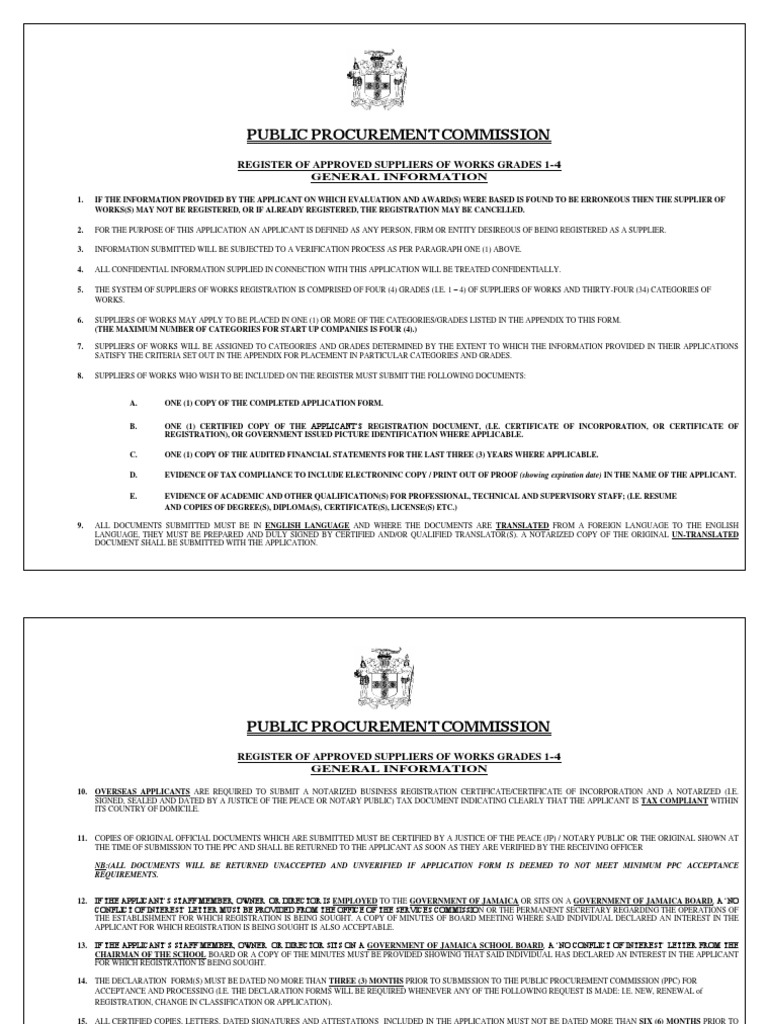 New Works 1-4 Application Form-PPC General Information & Appendix | PDF ...