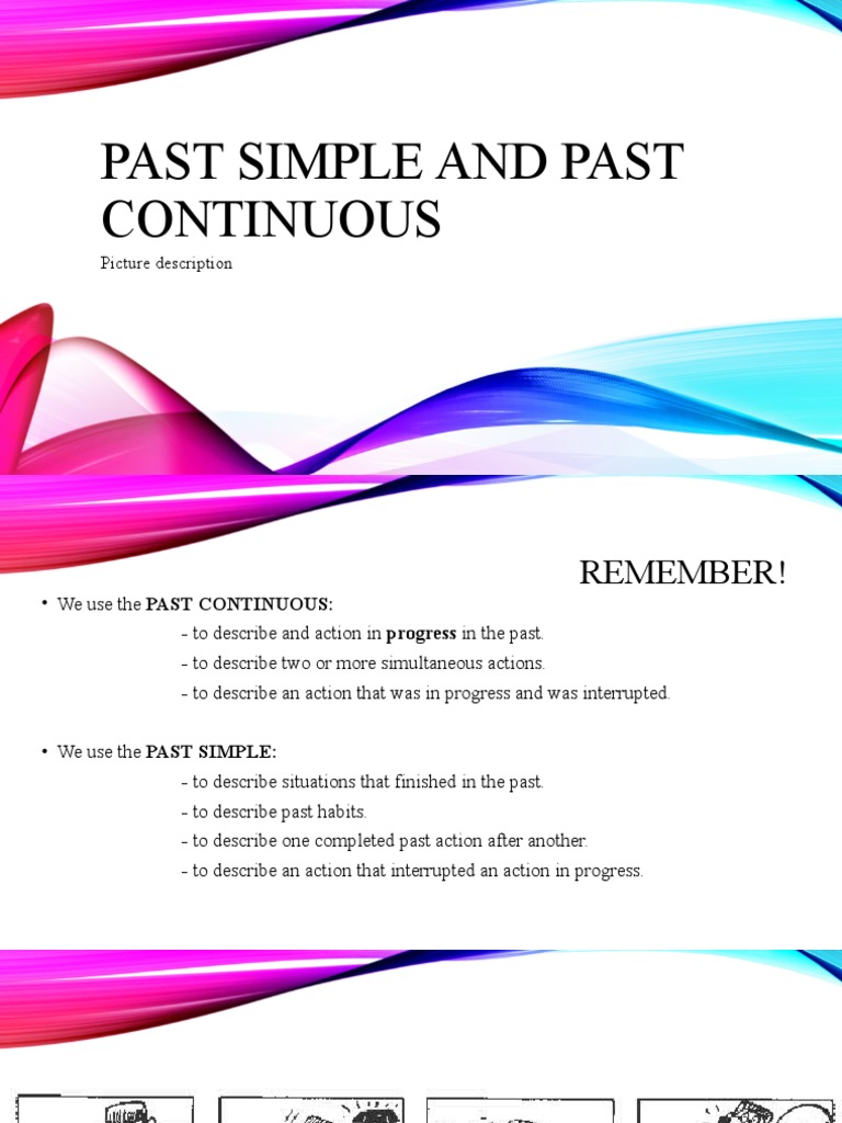 Past Simple and Past Continuous: Picture Description | PDF