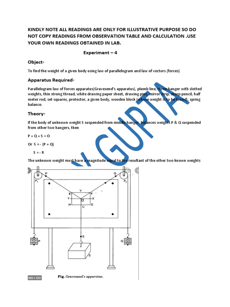 C - 11 - Exp - 4 - Gravesand's Apparatus | PDF
