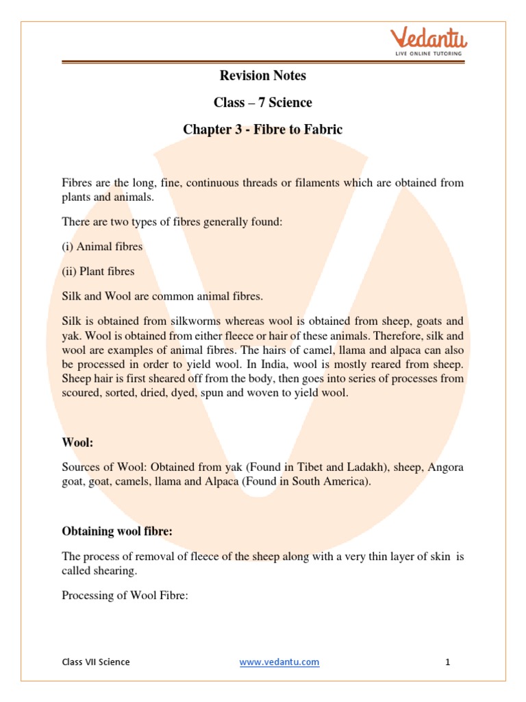 Class 7 Science Chapter 3 Revision Notes | Download grátis PDF | Yarn ... Class 7 Science Chapter 3 Revision Notes | Download grátis PDF | Yarn ...