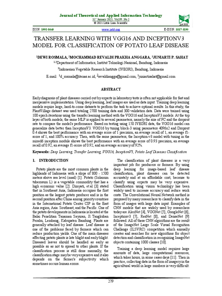 Transfer Learning With VGG16 and Inceptionv3 Model For Classification ...