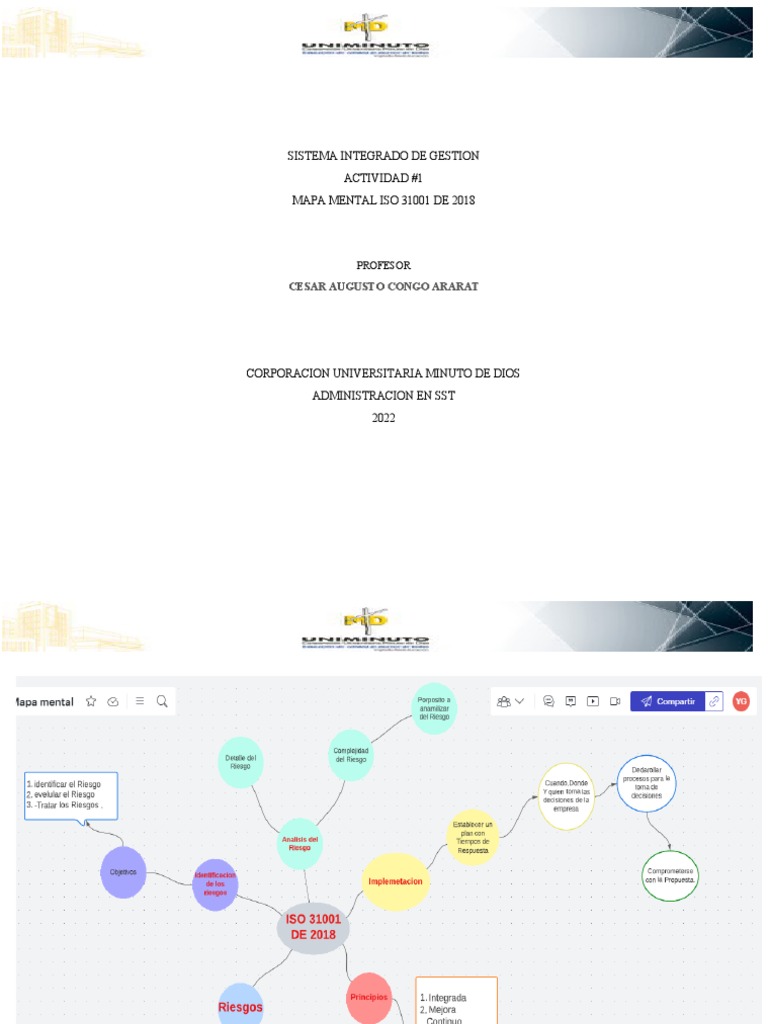 Mapa Mental ISO 31001: Gestión 2018 | PDF