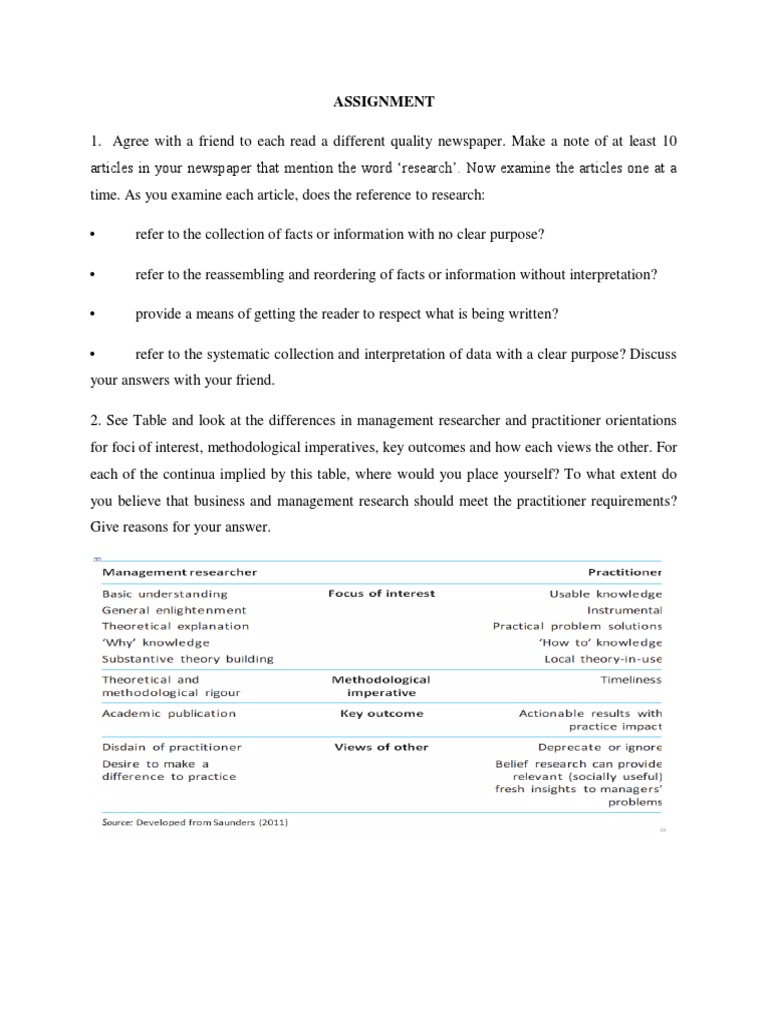 Assignment - Chapter 1 | PDF