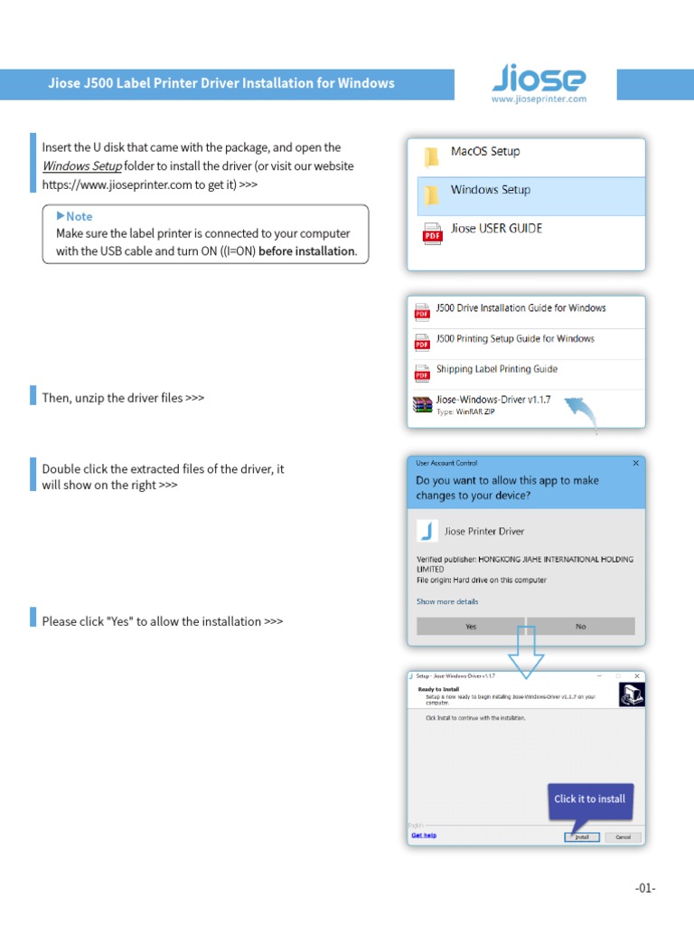 J500 Driver Installation Guide For Windows | PDF