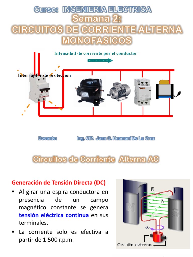 Semana 2 - Circuitos Corriente Alterna | PDF | Inductor | Corriente ...