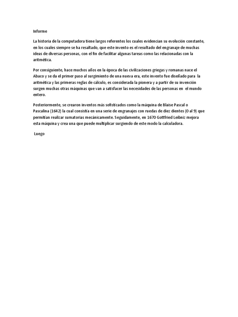 Concepto de La Computadora | PDF