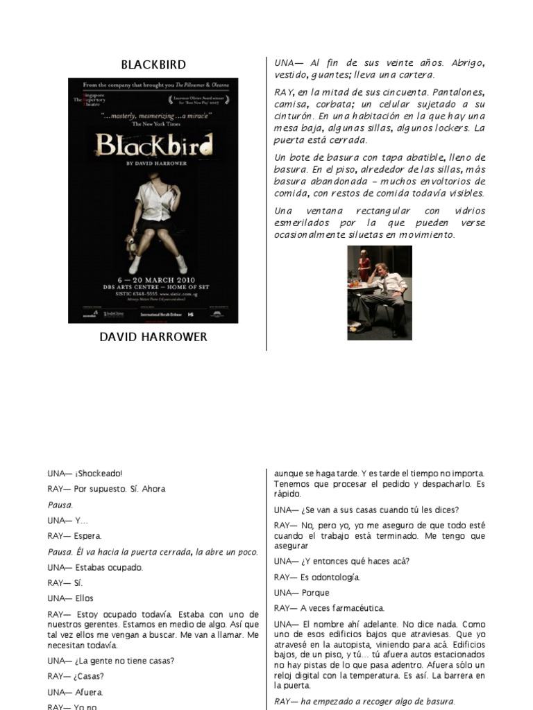 Blackbird - David Harrower | PDF | Amor
