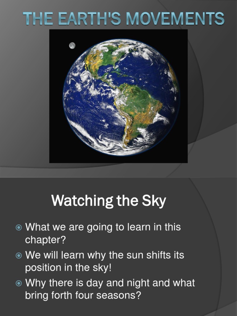 The Earth's Movements PDF | PDF | Earth | Rotation