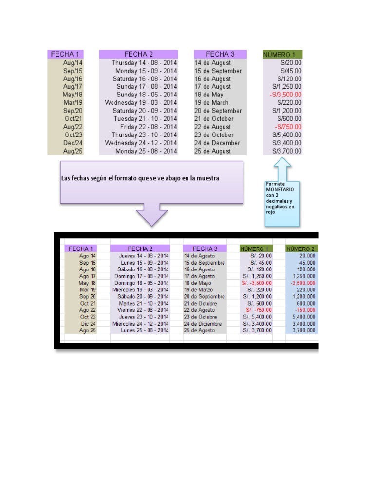 EB0602 Práctica de Formato de Celdas - 7 | PDF