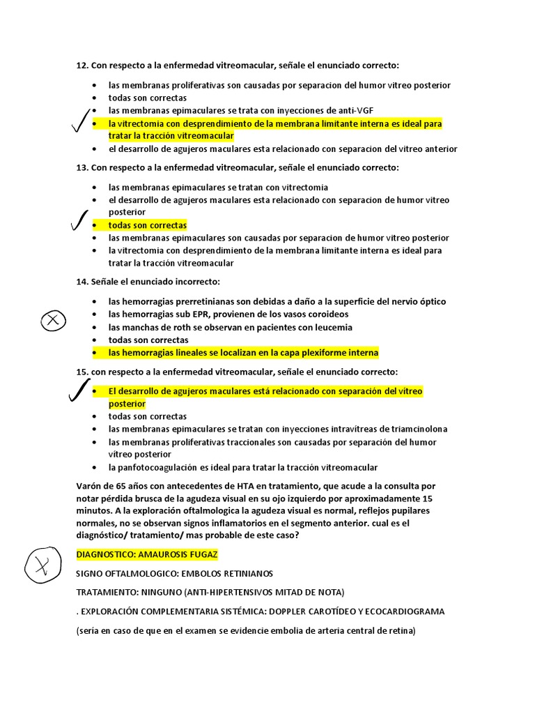 Vitrio y Retina BANCO | PDF | Ojo humano | Diabetes