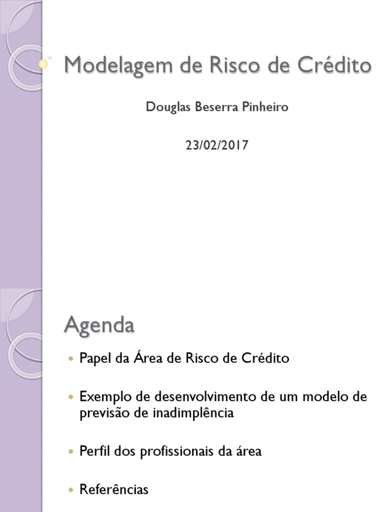 Modelagem de Risco de Crédito | PDF | Crédito | Finanças e ...