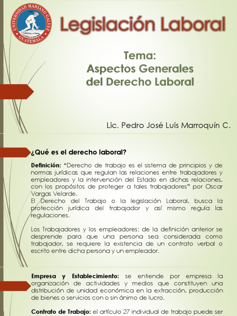 Tema 1 Asp. Gen. Derecho Laboral | PDF | Derecho laboral | Ley procesal