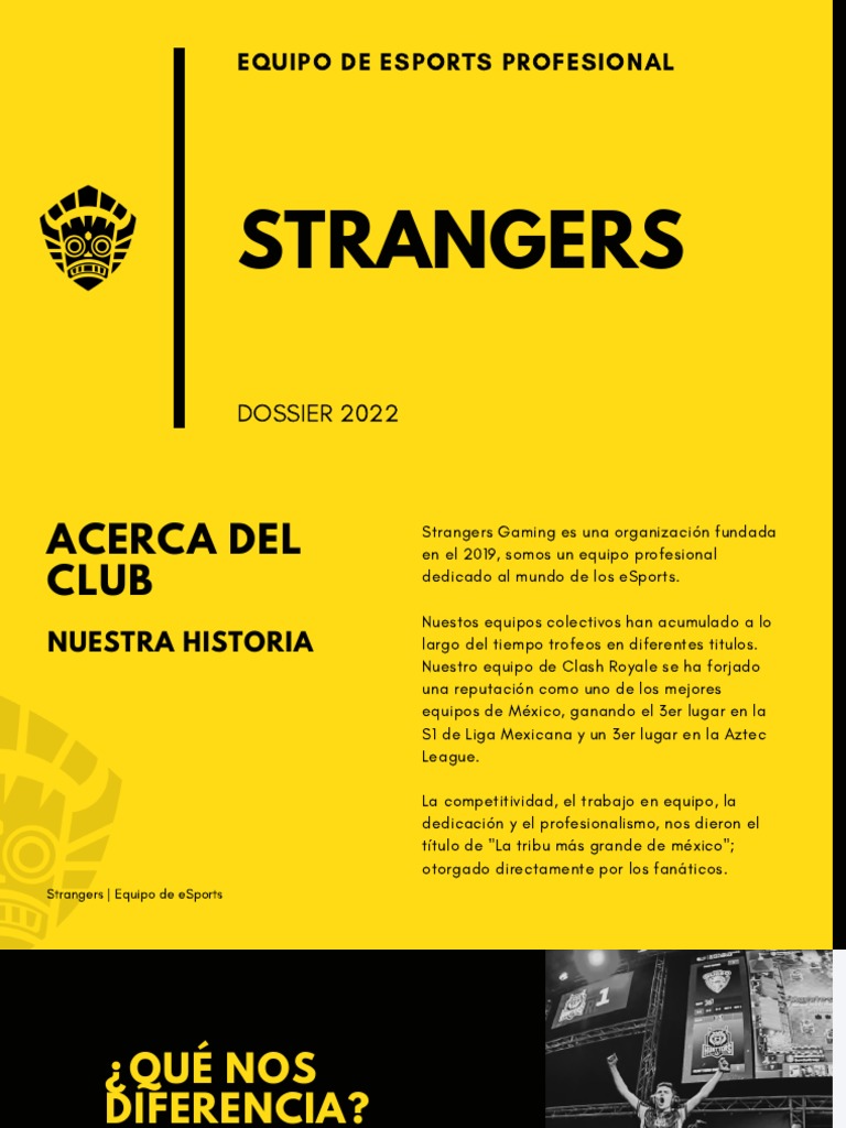 Strangers: Equipo Profesional de eSports | PDF
