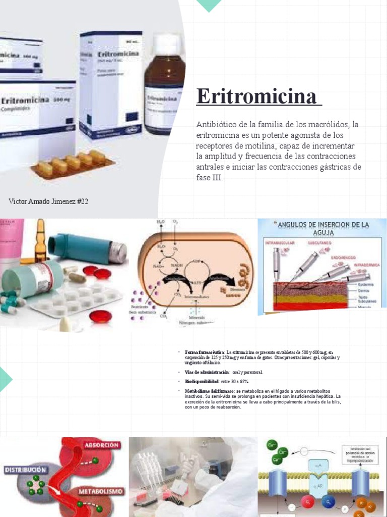 Mecanismo y Presentación de Eritromicina | PDF | Farmacia ...