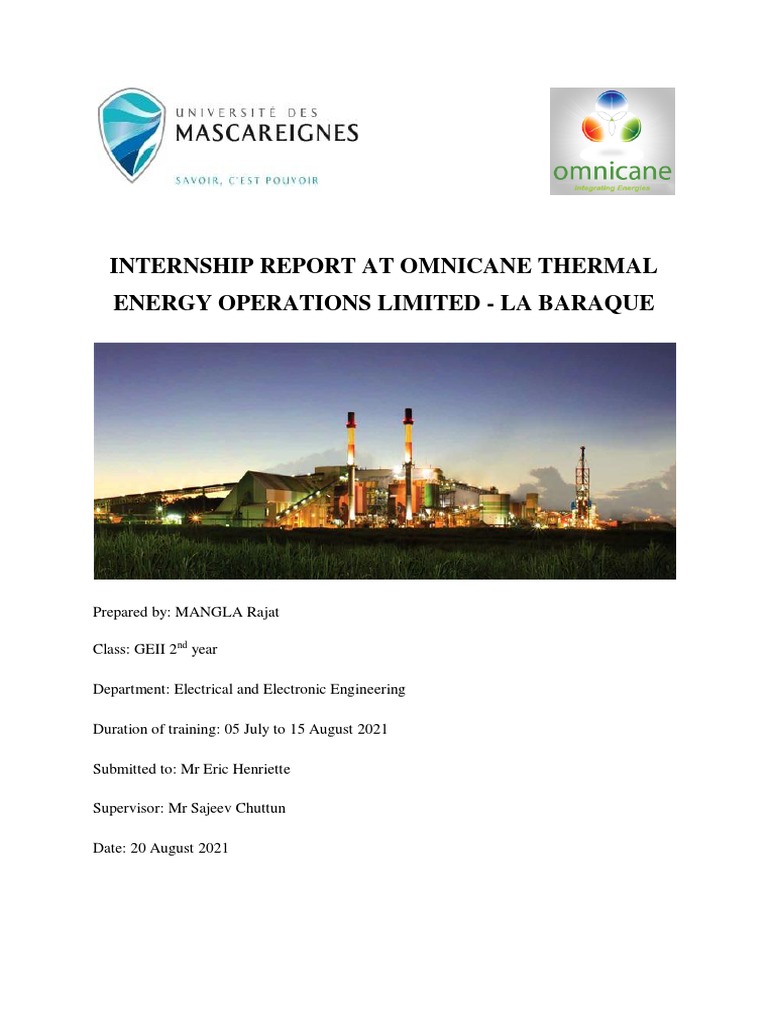 Geii2 Internship Report Mangla | PDF | Boiler | Power Station
