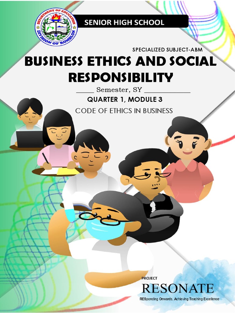 Q1 Module 3 Business Ethics | PDF | Teachers | Employment