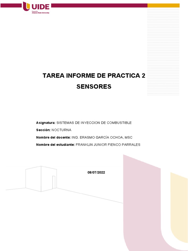 Informe de Practica#2 - Sensores | PDF | Sensor | Bienes manufacturados