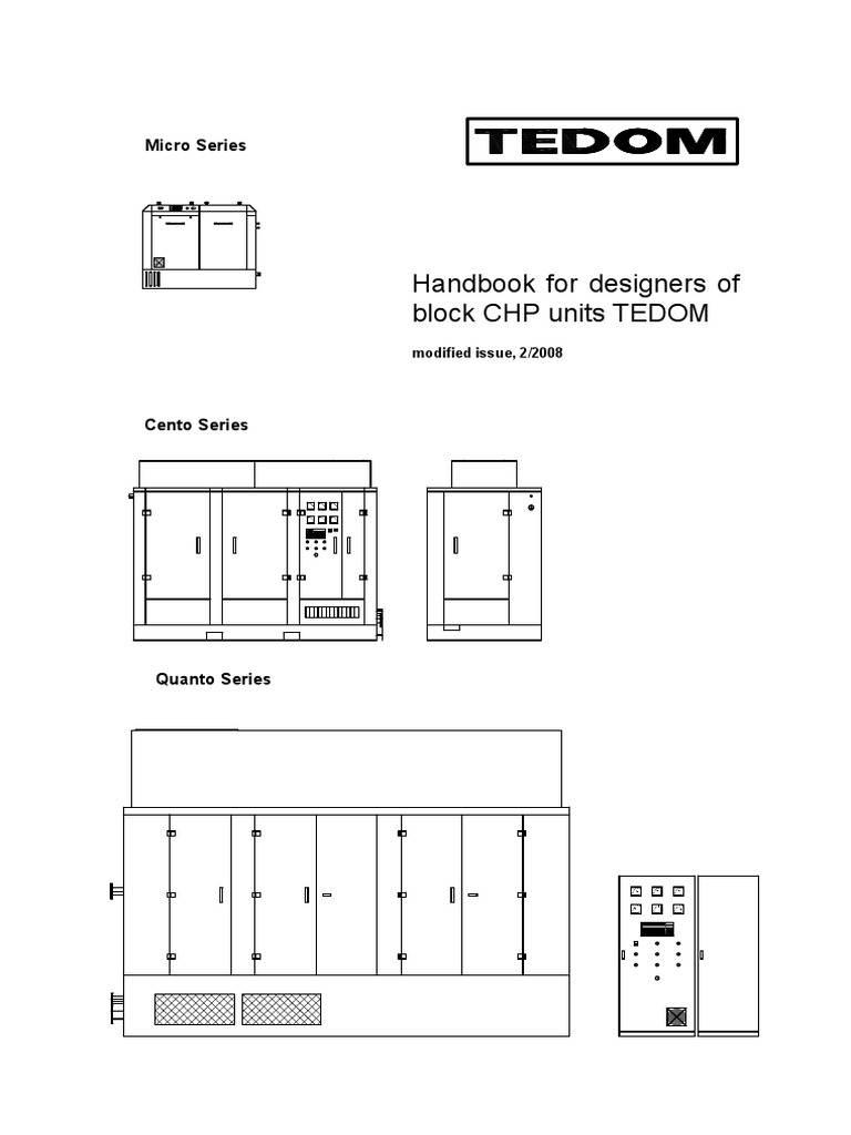 Tedom Handbook For Designers 2008 | PDF | Cogeneration | Pump