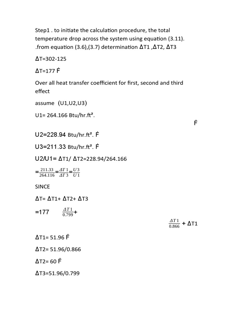 Heat Transfer Calculation Procedure | PDF