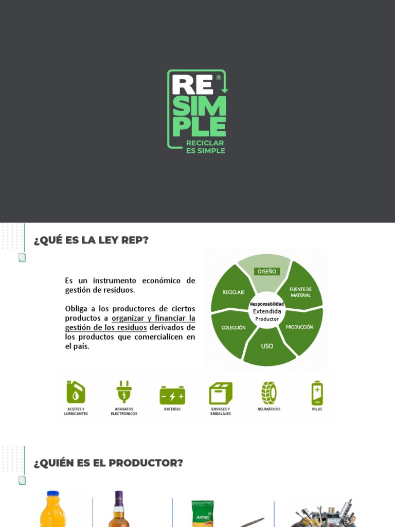 ReSimple - Gransic Ley REP | PDF | Residuos | Reciclaje