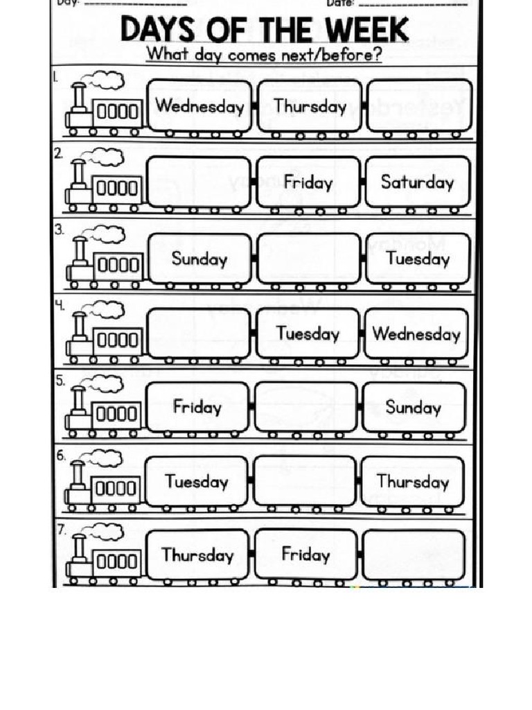 Days of The Week | PDF