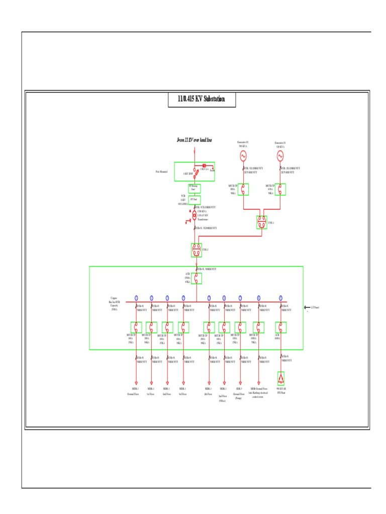 11/0.415 KV Substation: From 11 KV Over Head Line | PDF ...