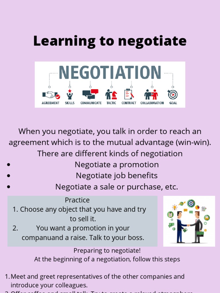 Learning To Negotiate | PDF | Negotiation | Business Economics