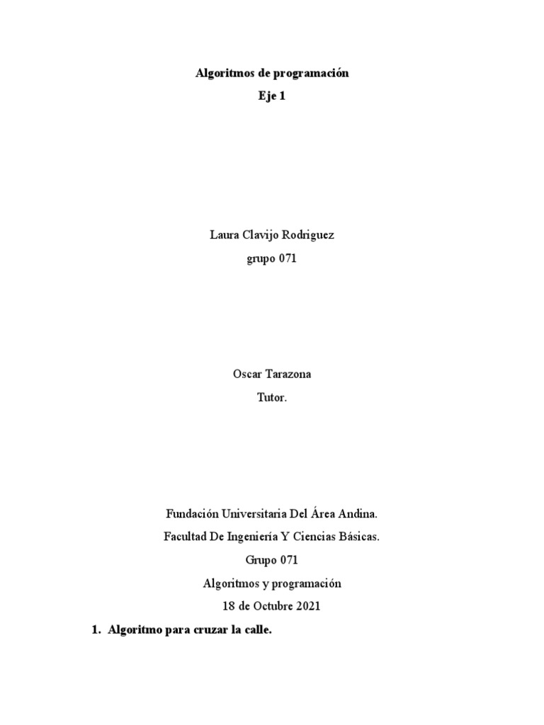 Algoritmos de Programación | PDF
