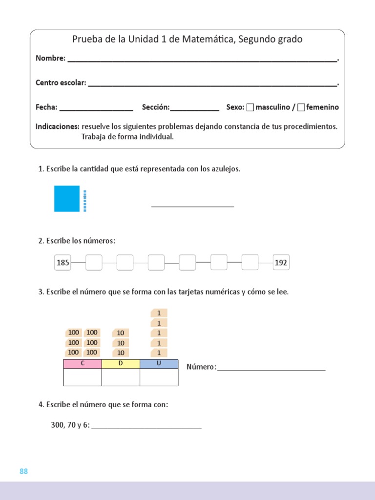 Pruebas Matematica | PDF | Triángulo | Multiplicación