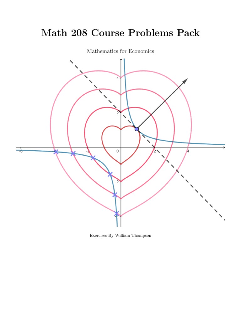 Math 208 Exercise Pack | PDF | Matrix (Mathematics) | Algebra